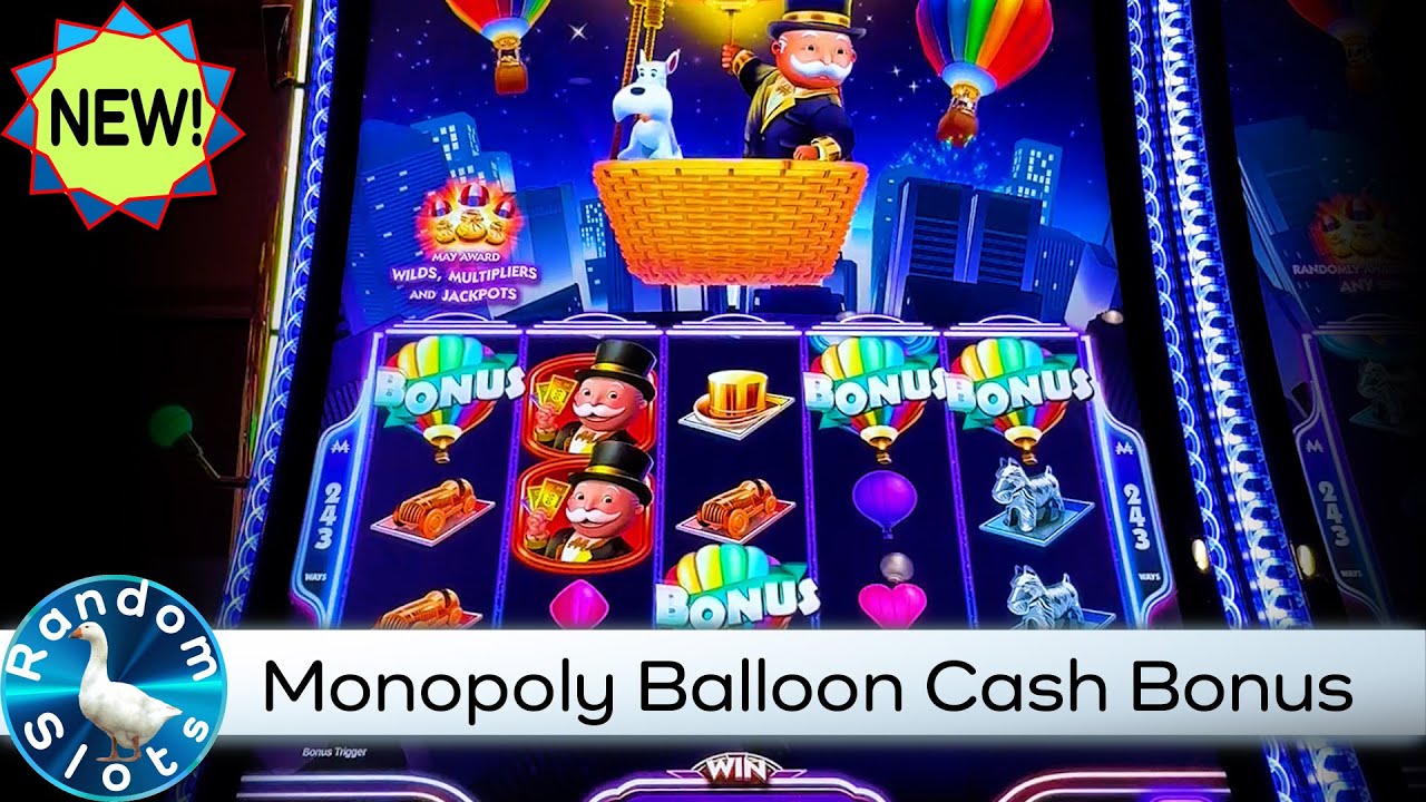 Monopoly Balloon Cash Slot Machine Bonus - YouTube