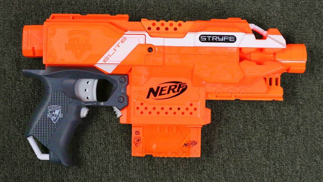 Best Nerf Gun Mods! NERF Stryfe Unboxing and Review - Nerf Gun War Nerf ...
