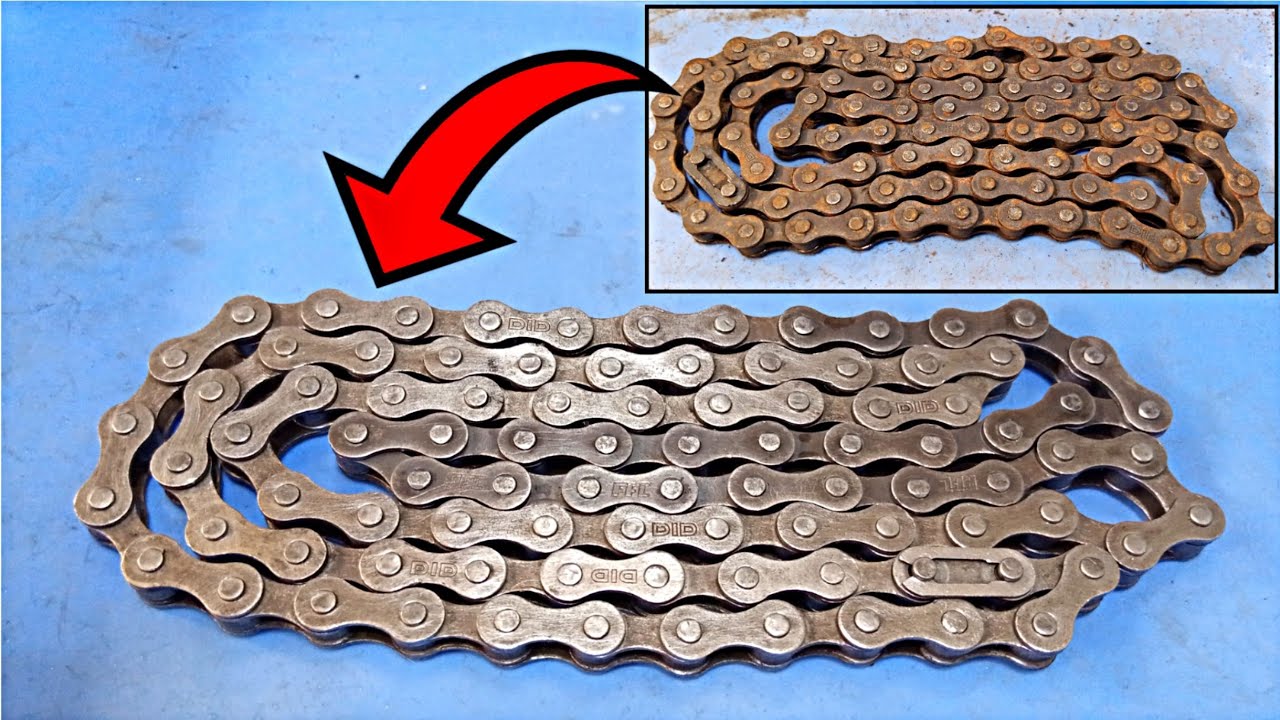 Paano alisin ang Kalawang sa Kadena ng Bike or Linisin - YouTube