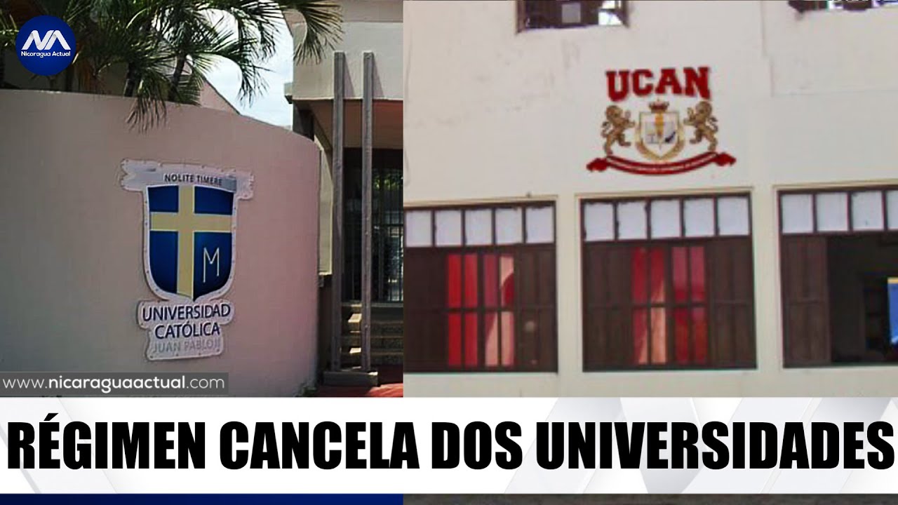 Ministerio de Gobernación cancela universidades Juan Pablo ll, Ucan y caritas Nicaragua - YouTube