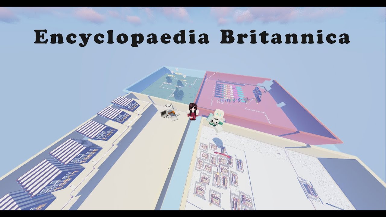 【MC】Data viz of Encyclopaedia Britannica in Minecraft - YouTube
