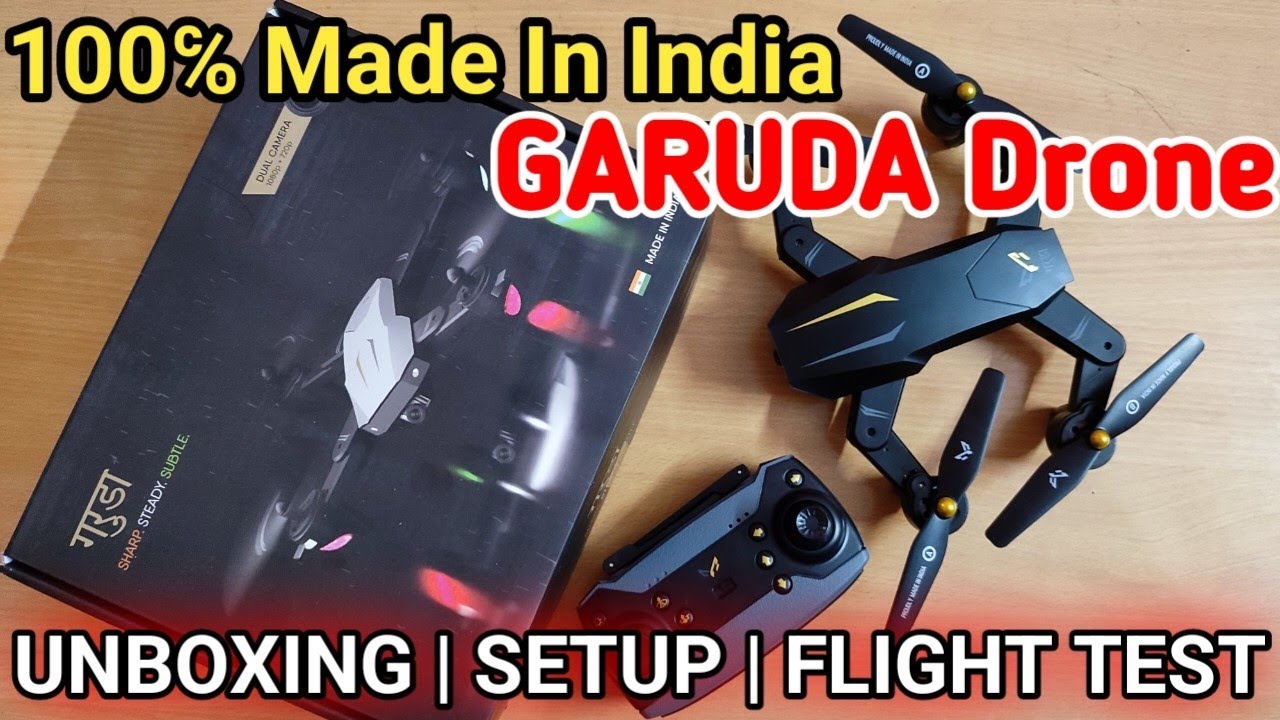 Garuda Drone Unboxing | Garuda Foldable Camera Drone | GARUDA DRONE ...