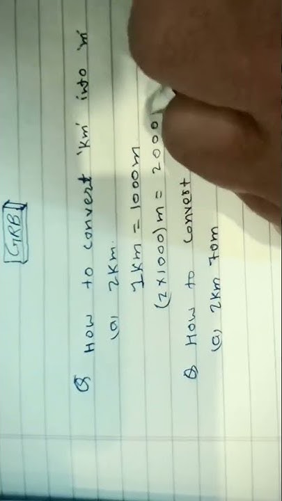 #Convert km into m and ##Convert km and m into m##tranding maths ||Royal pro classes|| - YouTube