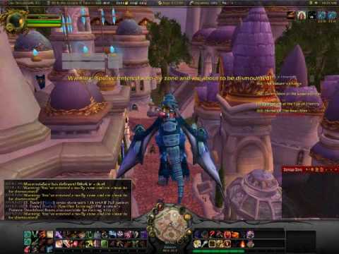 Flying mount in Dalaran - YouTube