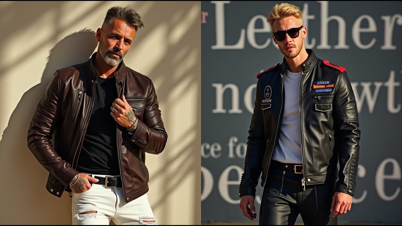 Leather and Style: How Men Create Spectacular Looks. - YouTube