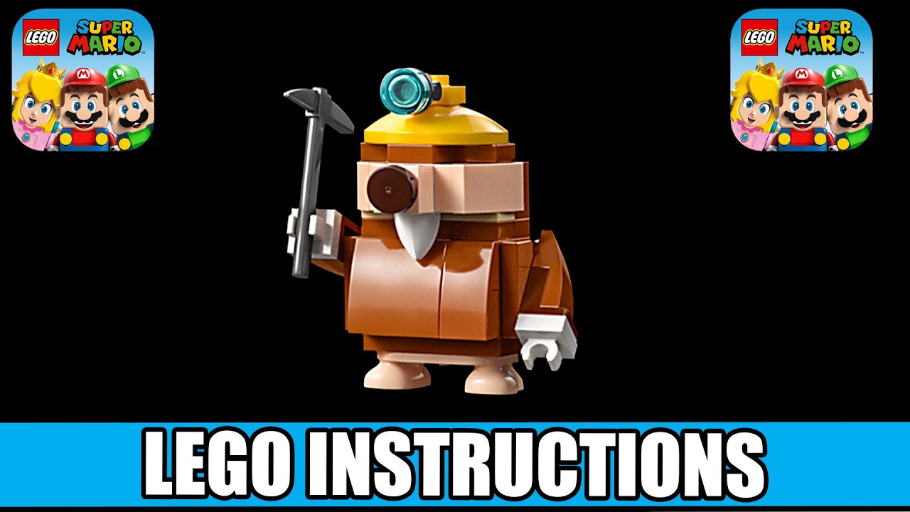 How To Build LEGO Mole Miner Instructions From Super Mario Set 71425 ...