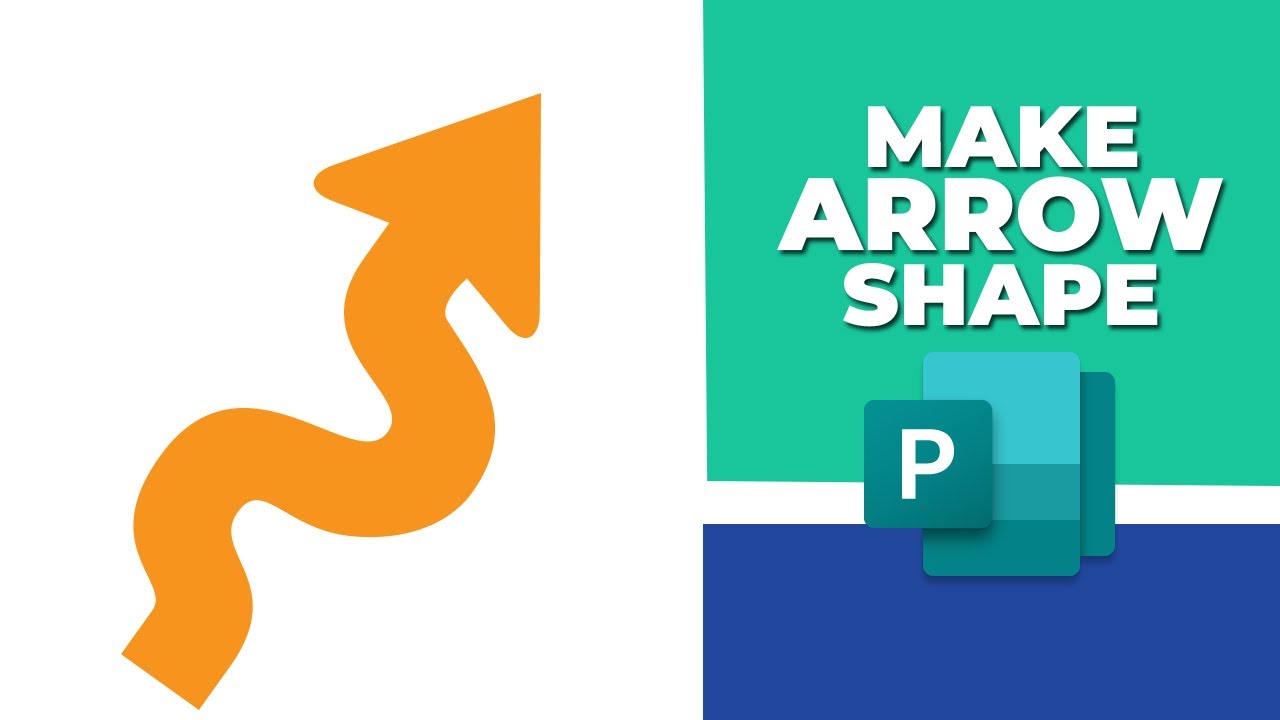 How to make an arrow shape in Publisher - YouTube