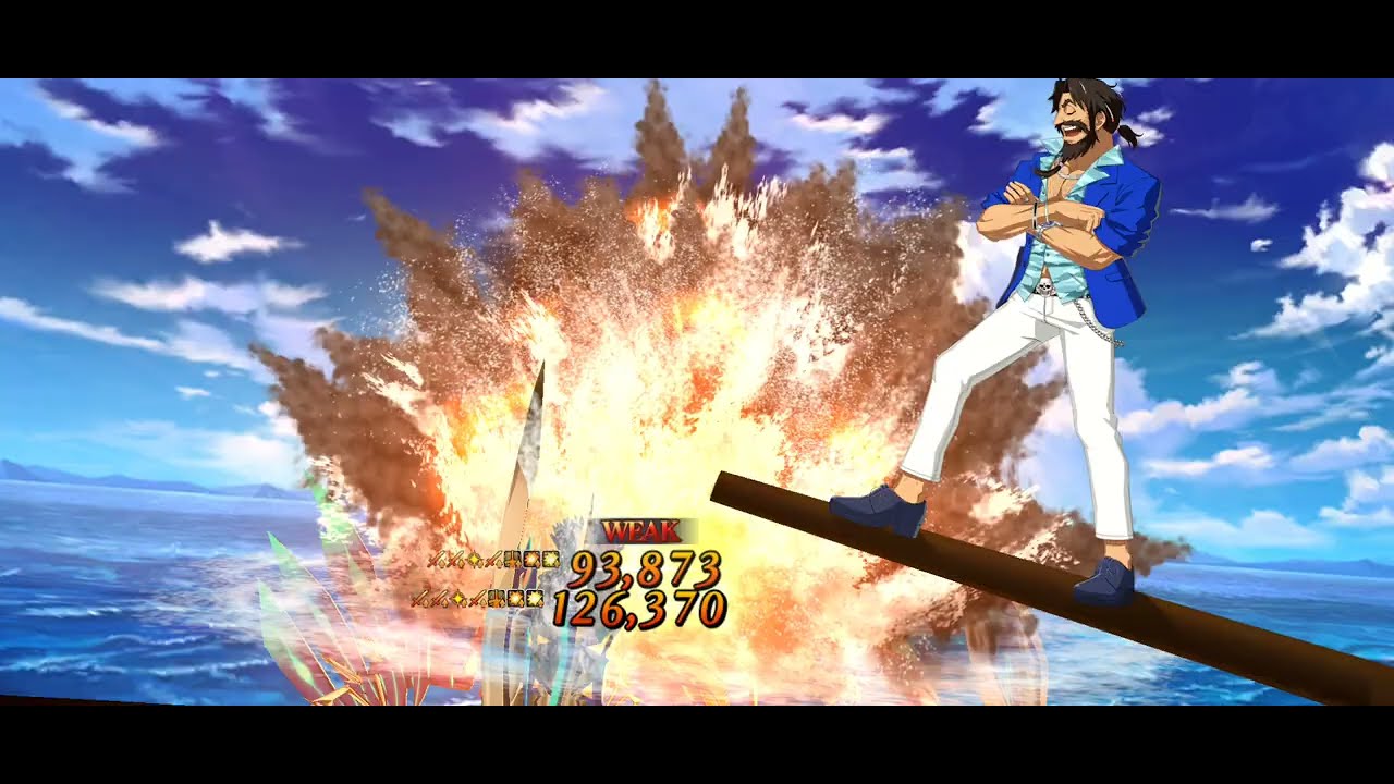 FGO JP - Nahui Mictlan - Raid 7: Blackbeard the Pirate, Edward Teach ...