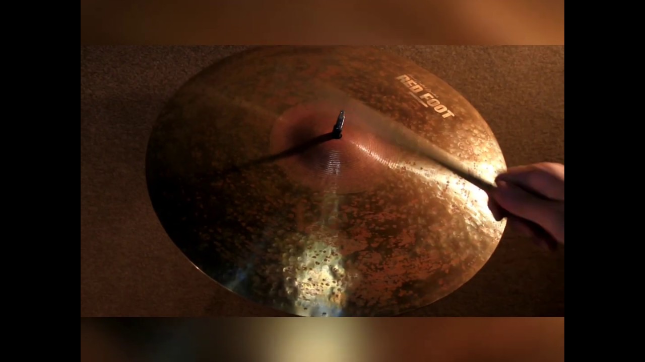 RED FOOT CYMBALS Vintage Crash 18" B8 - YouTube