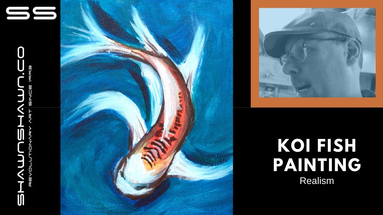 How to paint Koi Fish in acrylic - YouTube