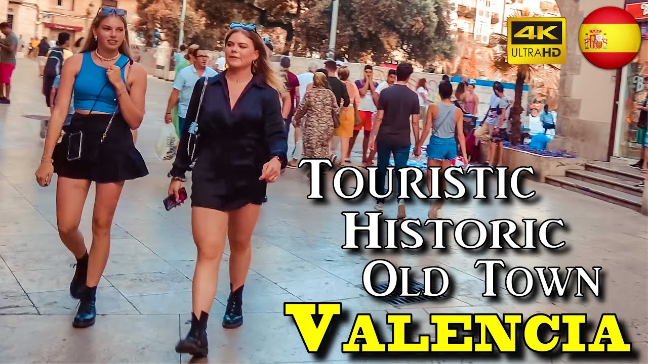 Valencia L'Eixample Plaça de Bous on a 4k UHD 60fps Walking Tour of ...