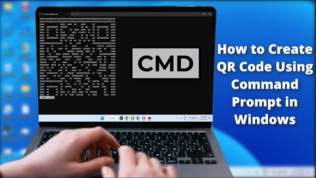 How to Generate QR Codes in Windows 11 Using Command Prompt - YouTube