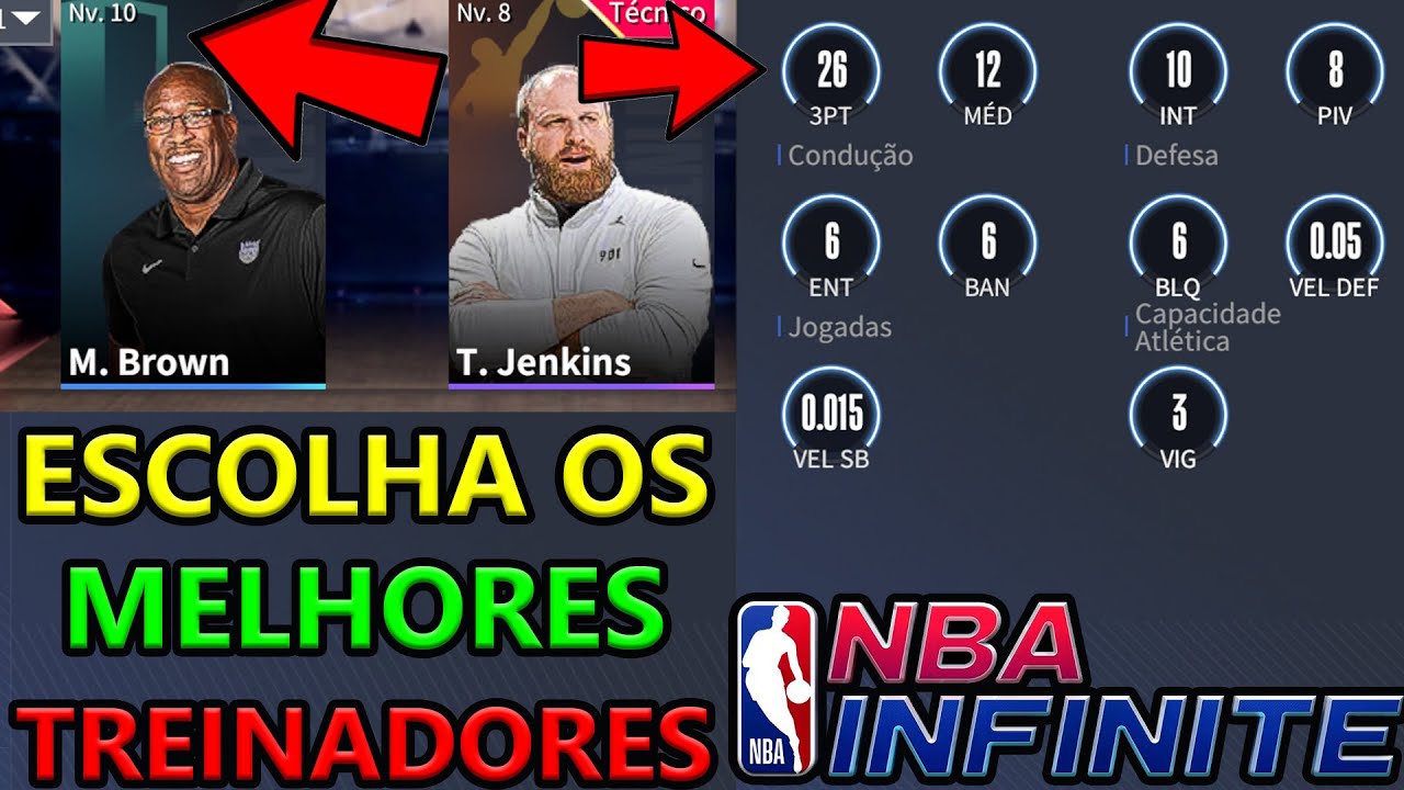 VENÇA MAIS COM OS MELHORES TREINADORES ! NBA INFINITE - YouTube