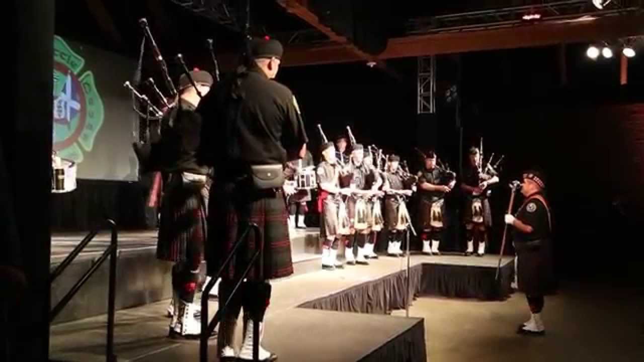 SEATTLE FIREFIGHTERS PIPES & DRUMS TAKE THE STAGE - MzLizVids - YouTube