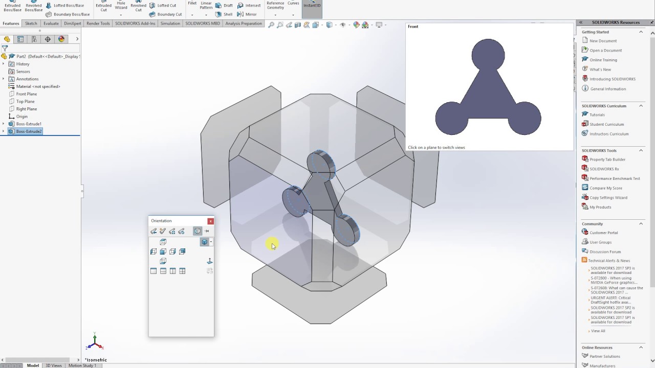 Fidget spinner tekenen Deel 1 met SolidWorks 2016 - YouTube