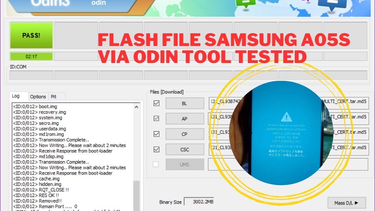 Flash File Samsung A05s via Odin Tool || How To Full Flash Samsung A05s ... Flash File Samsung A05s via Odin Tool || How To Full Flash Samsung A05s ...