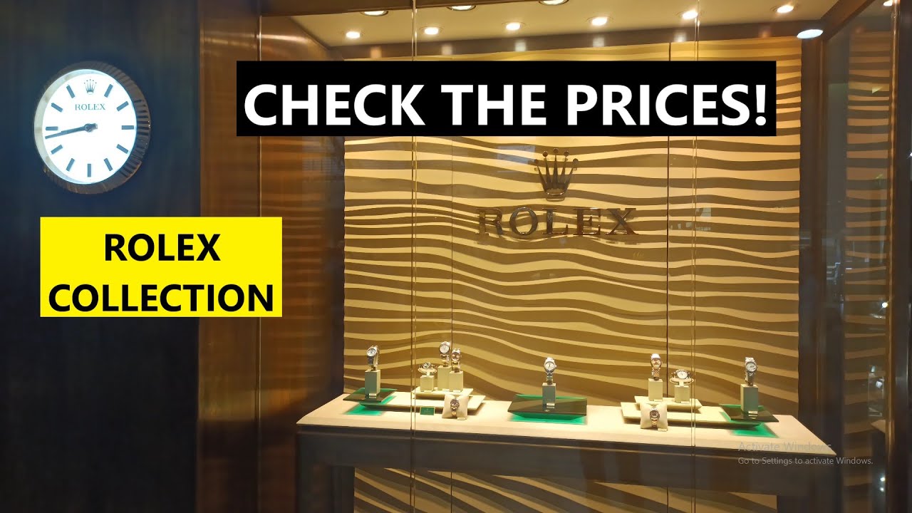 ROLEX COLLECTION AT ROLEX WATCHSTORE PARIS FRANCE - YouTube