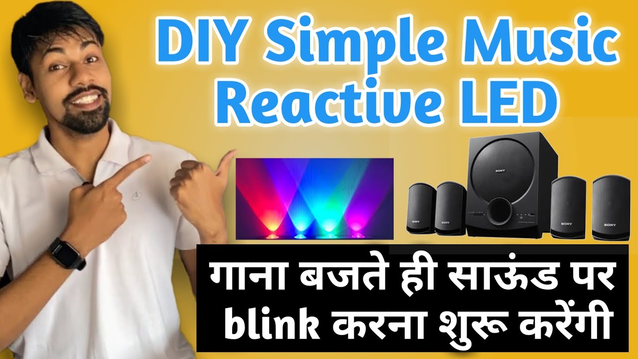 How to make simple music reactive led | Sound reactive led light | DIY ...
