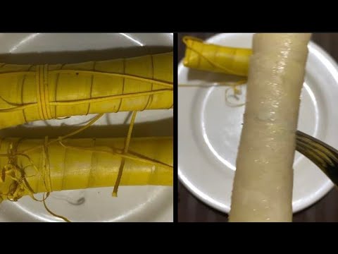 SUMAN UNWRAPPING IN BULI LEAVES #sumansaibos #delicacy #nutritious ...