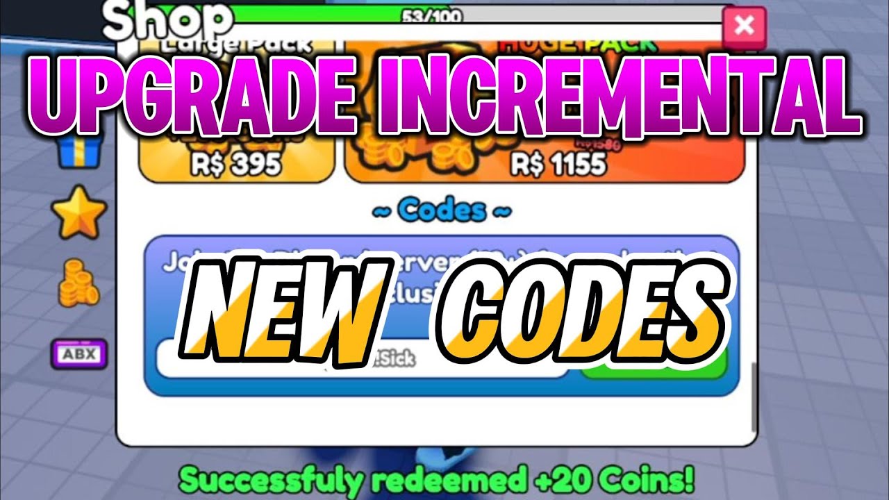 *NEW CODES* All Upgrade Incremental [UPDATE] Working Codes for February ...