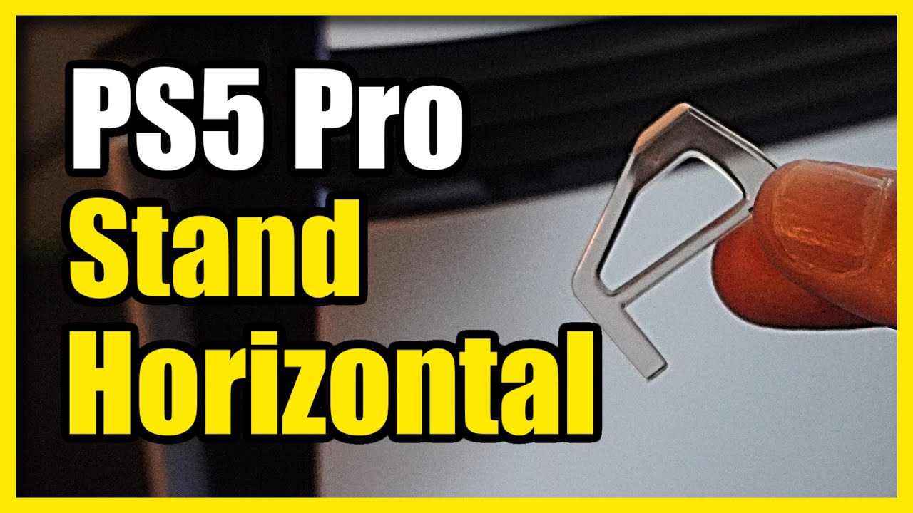 How to Place PS5 Pro Horizontal with Plastic Clip/Stand that came with ...