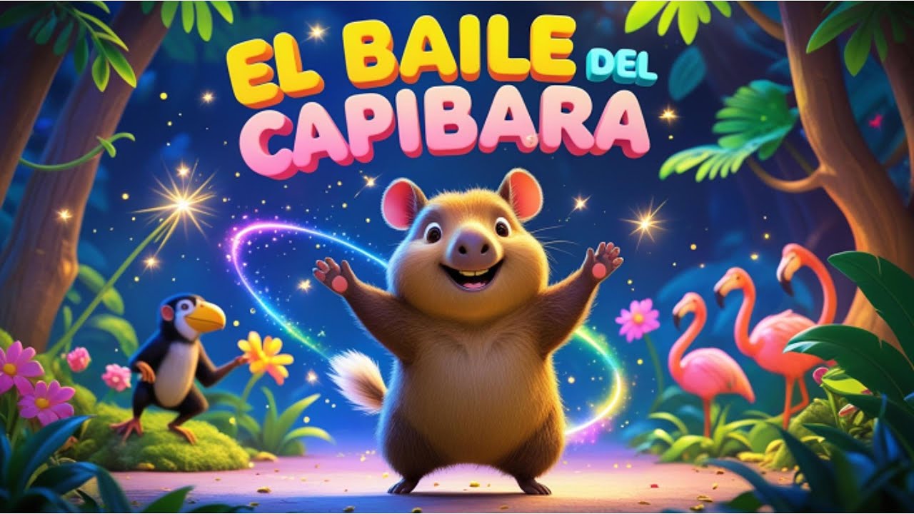 El Divertido Baile del Capibara 🦫 | ¡Baila, Salta y Gira en la Selva ...