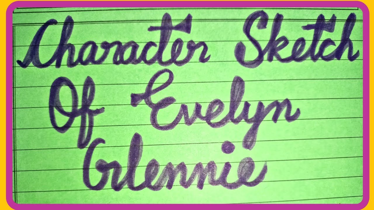 Character Sketch of Evelyn Glennie | The sound of music | English ...