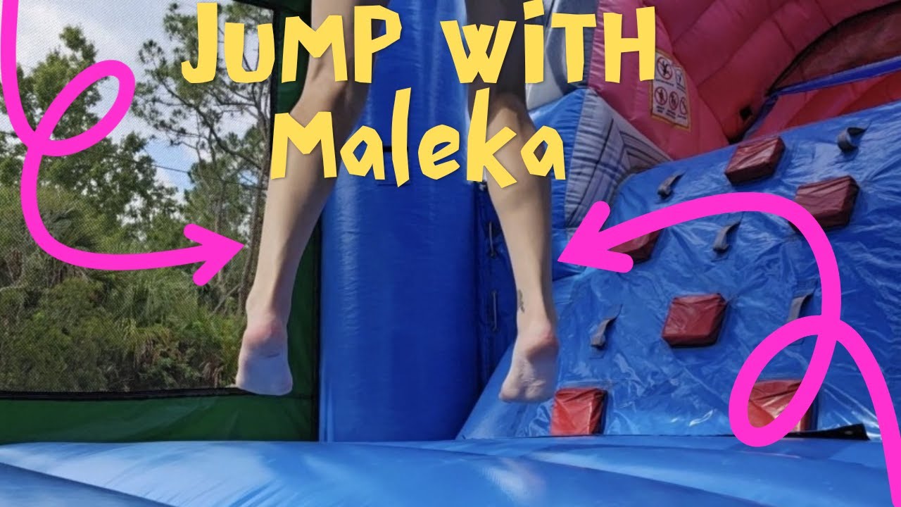 FULL CLIP Bounce House Fun! Jumping Barefoot - YouTube