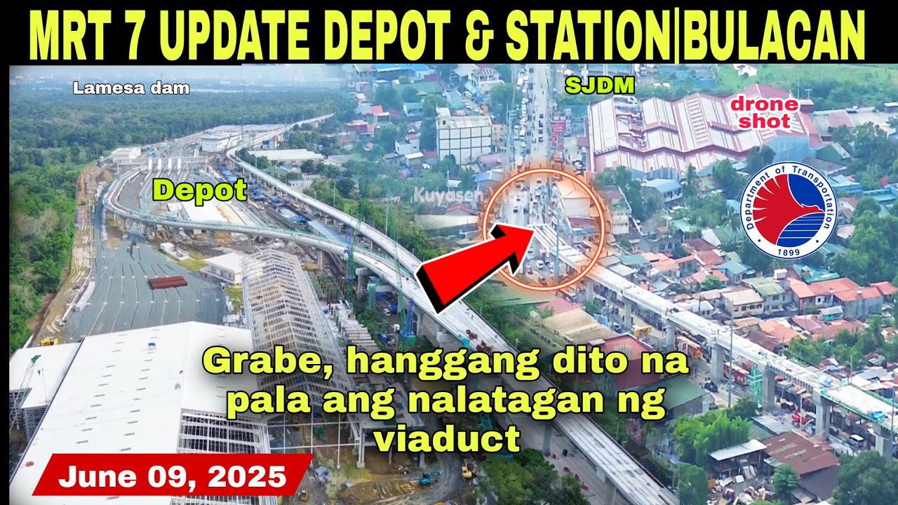 Grabe,viaduct malapit na makarating sa dulo!MRT 7 STATION & DEPOT ...