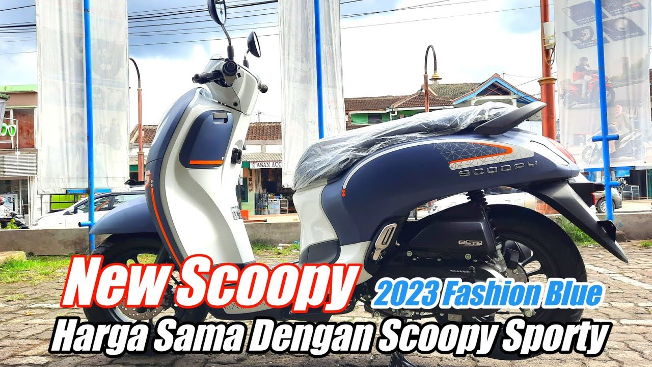 SCOOPY 2023 TERBARU WARNA BIRU TIPE FASHION - YouTube