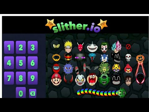 Slither.io VIP 10 New Secret Codes With monsters skins - YouTube