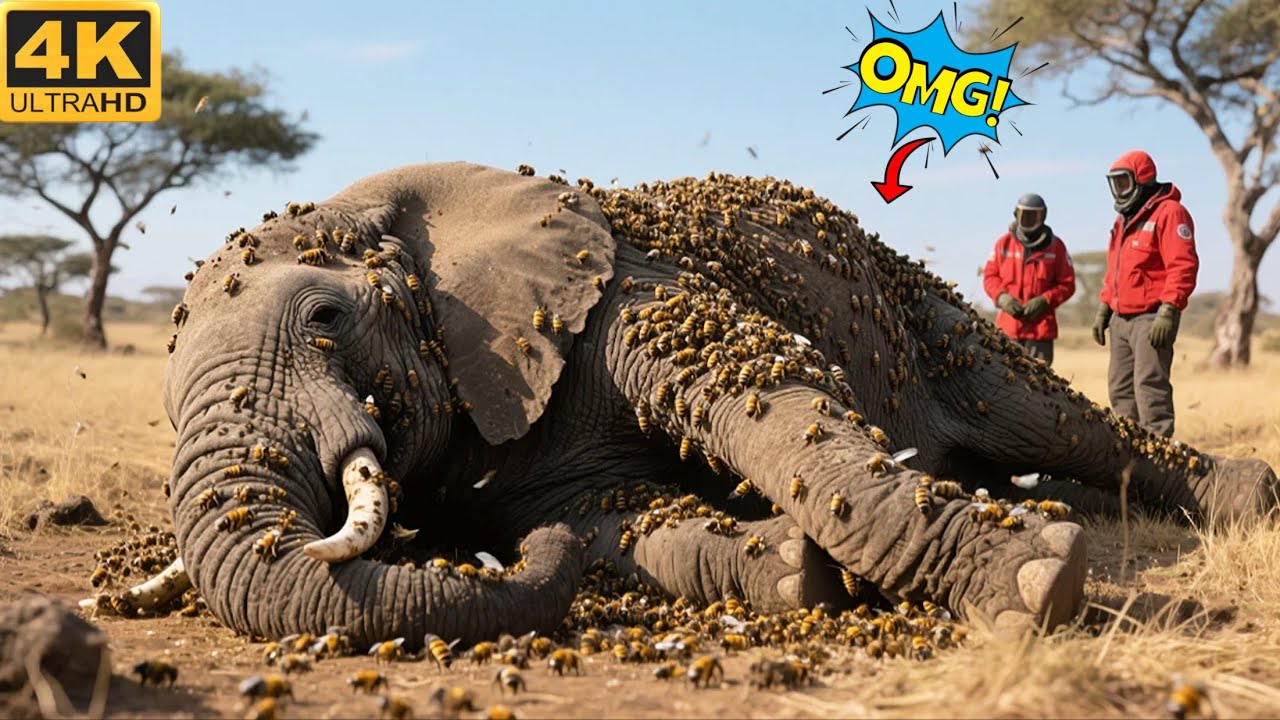 Poor Elephant that Gets Stung by Millions of Bees | Unbelievable Animal Rescue - YouTube