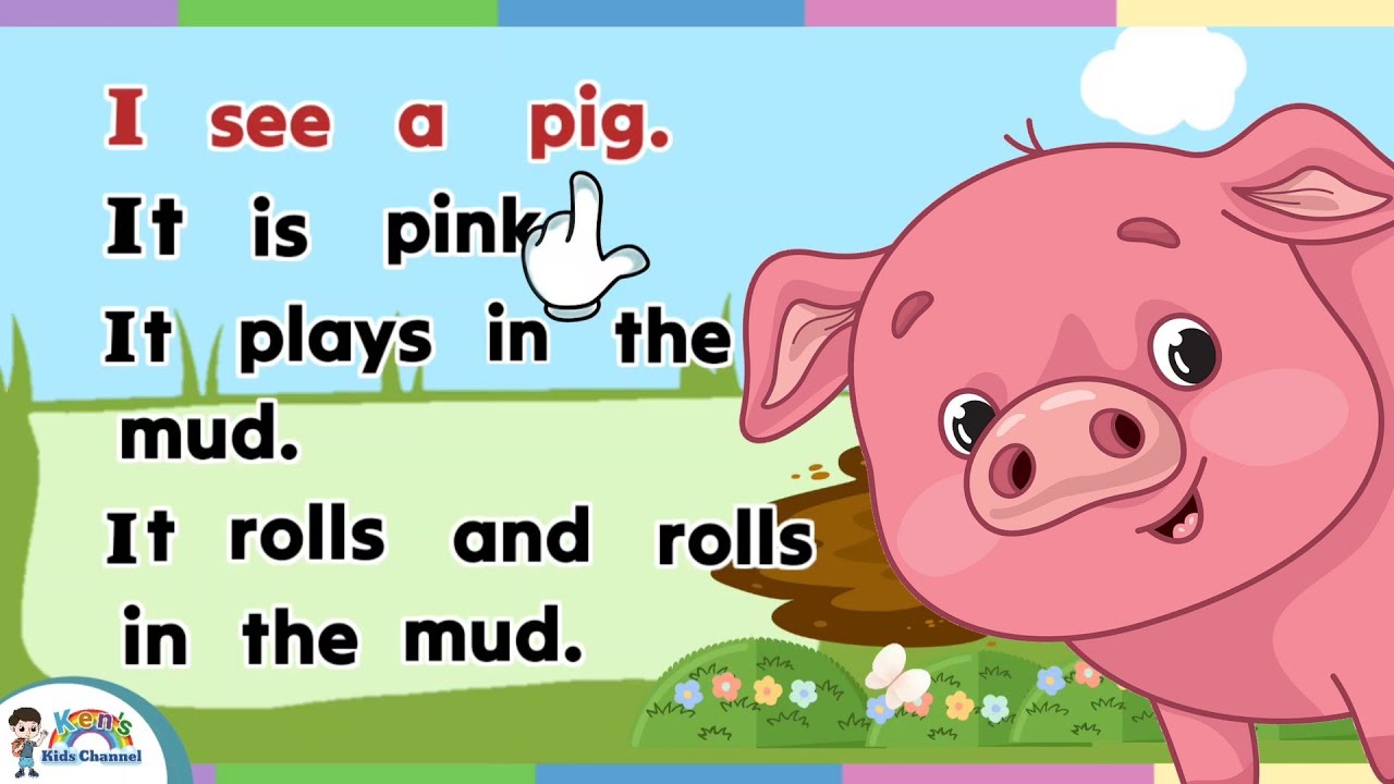 Practice Reading Simple Stories | English Reading Lesson for Nursery ...