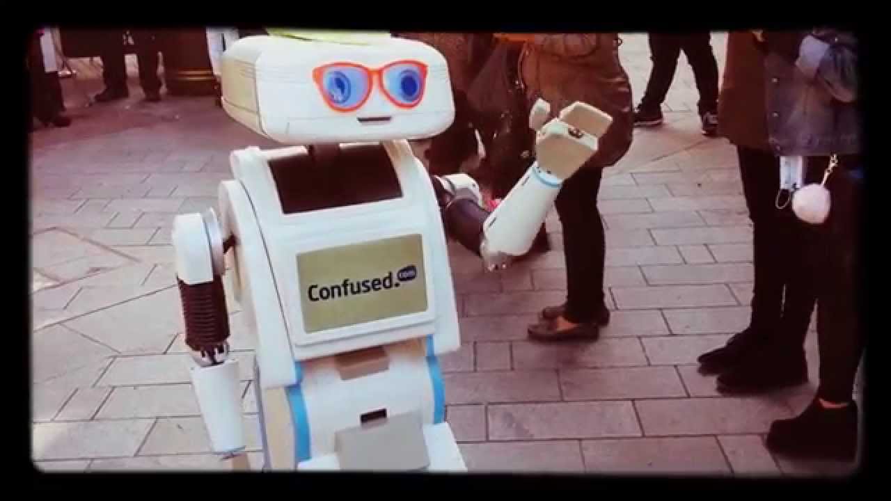 Brian the Confused.com robot at the Capital Radio Building in Leicester ...