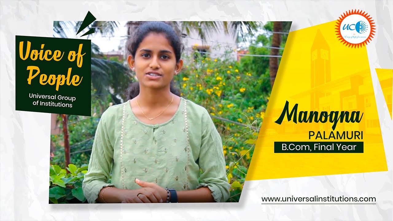 Manogna Palamuri - B.com Final Year - YouTube