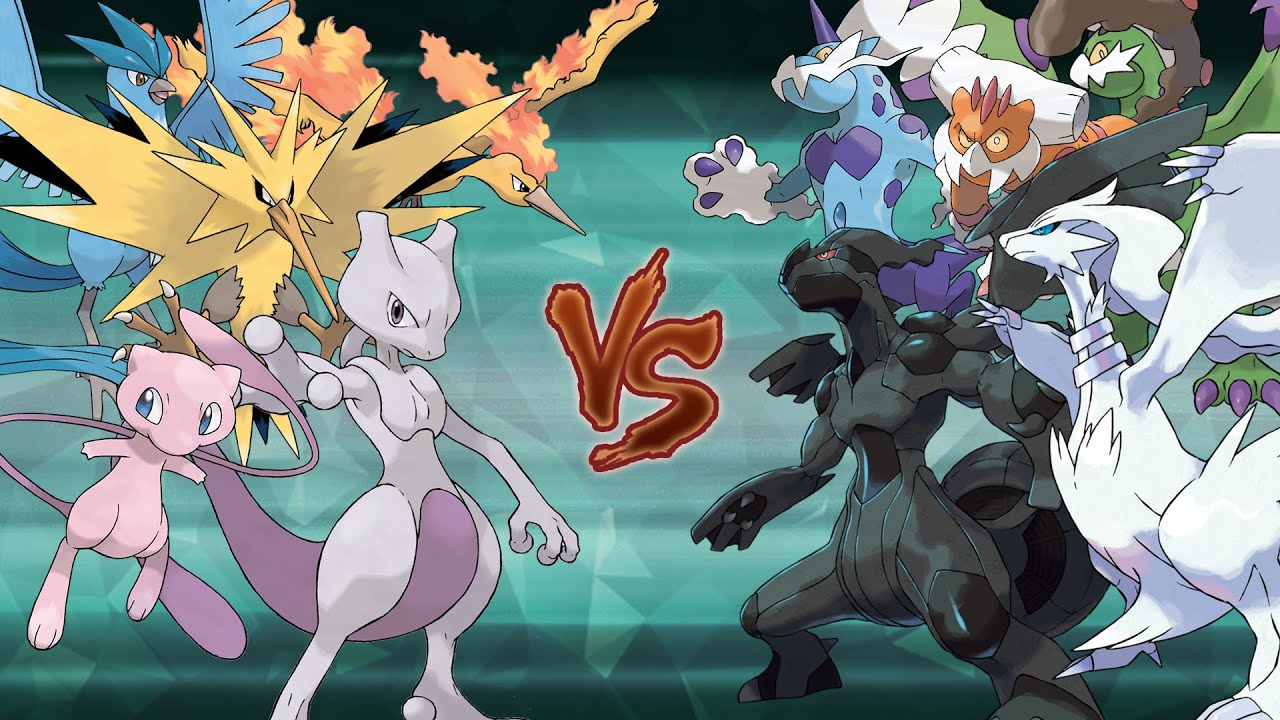Pokemon Battle Theme: Kanto Legendaries Vs Unova Legendaries - YouTube