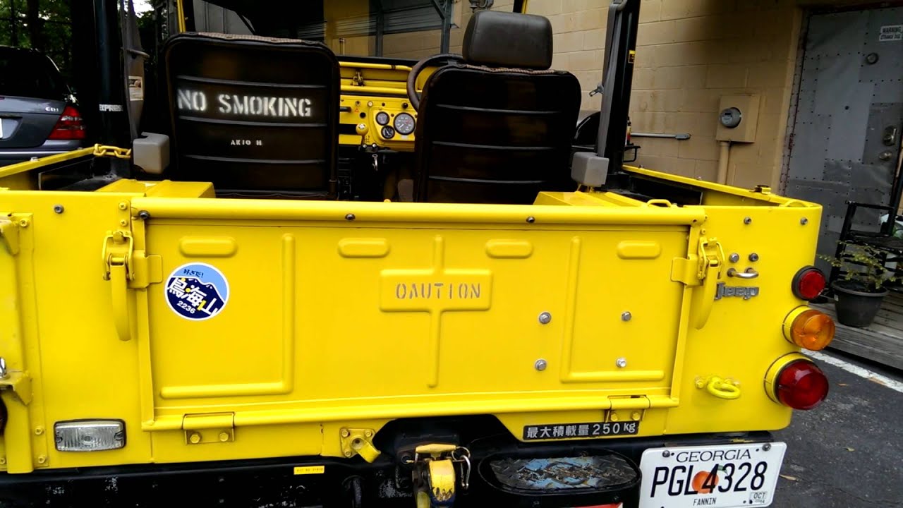 1988 Mitsubishi Jeep J53 Turbo Diesel for sale - YouTube