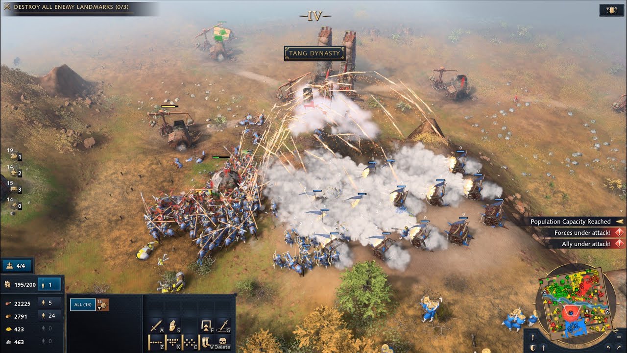 Chinese Struggle Against Overwhelming Odds - Age Of Empires 4 - YouTube