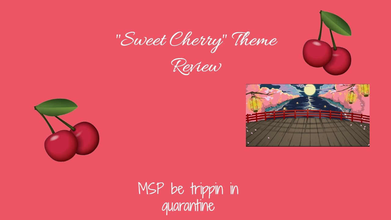 "Sweet Cherry" Theme Review - YouTube