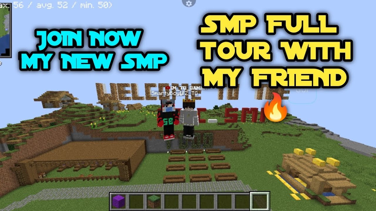 JOIN NOW MY NEW SMP || SMP FULL TOUR WITH MY FRIEND || SMARTYY_BOYY # ...