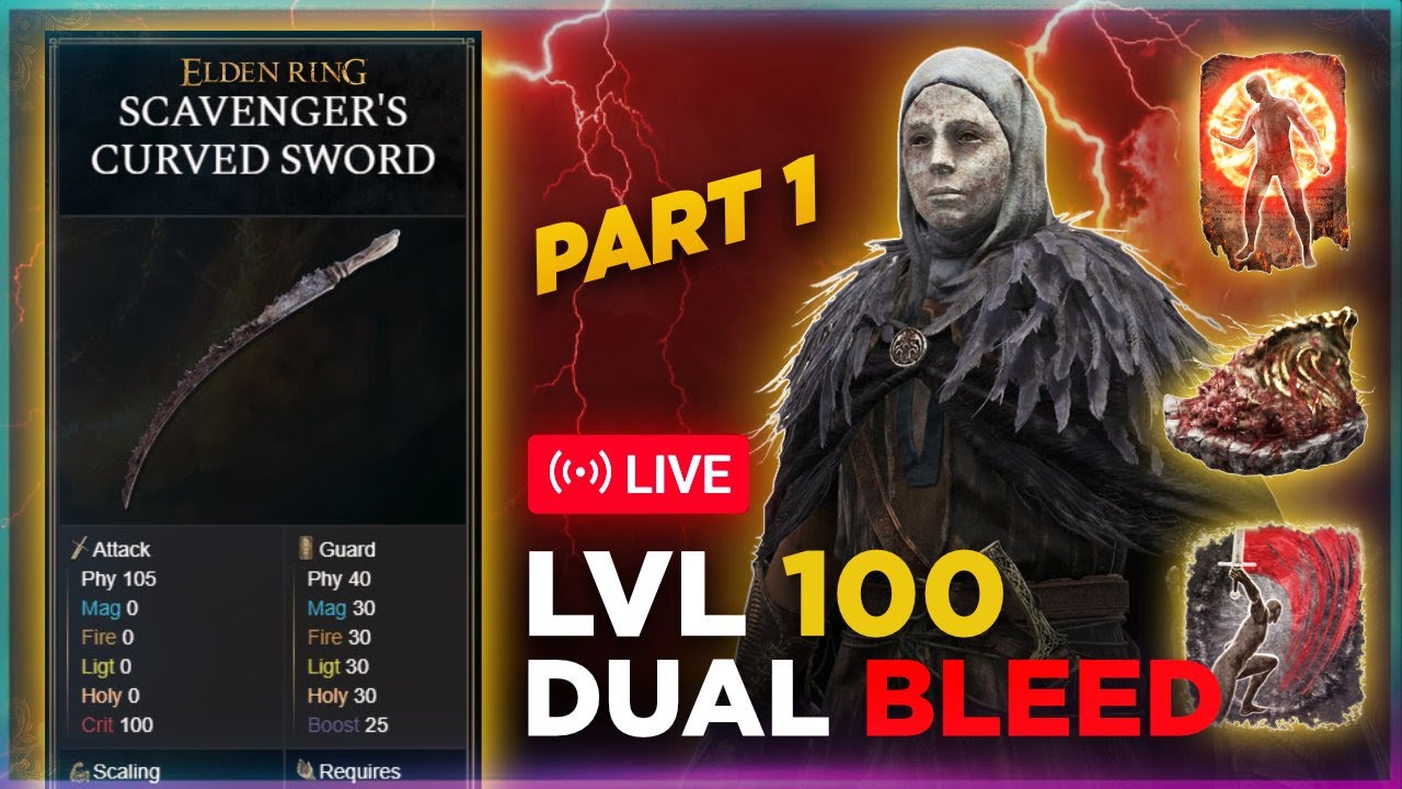01 / Scavenger's Curved Sword Build Progression, From Level 50 to 100 ...