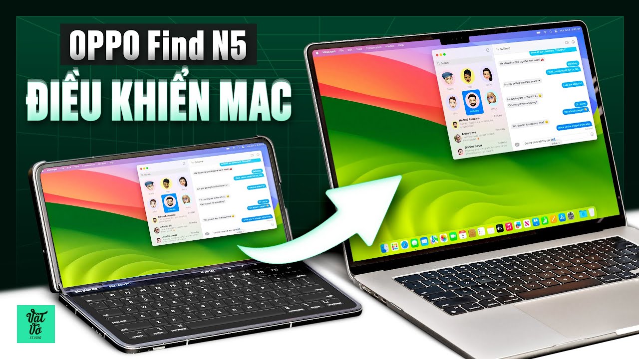 Test thực tế điều khiển Macbook qua OPPO Find N5: TrackPad cực mượt, có ...
