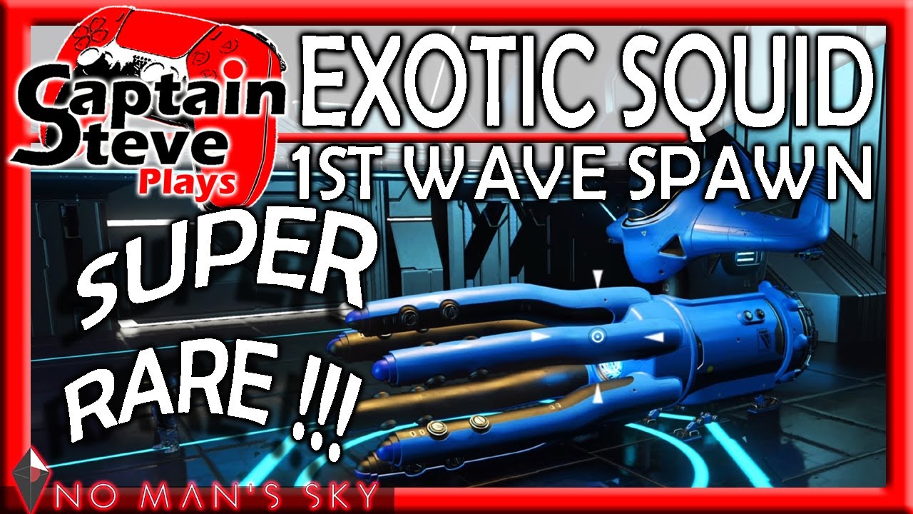 No Man's Sky Outlaws Super Rare 1st Wave Blue Squid Ship Station Spawn ...