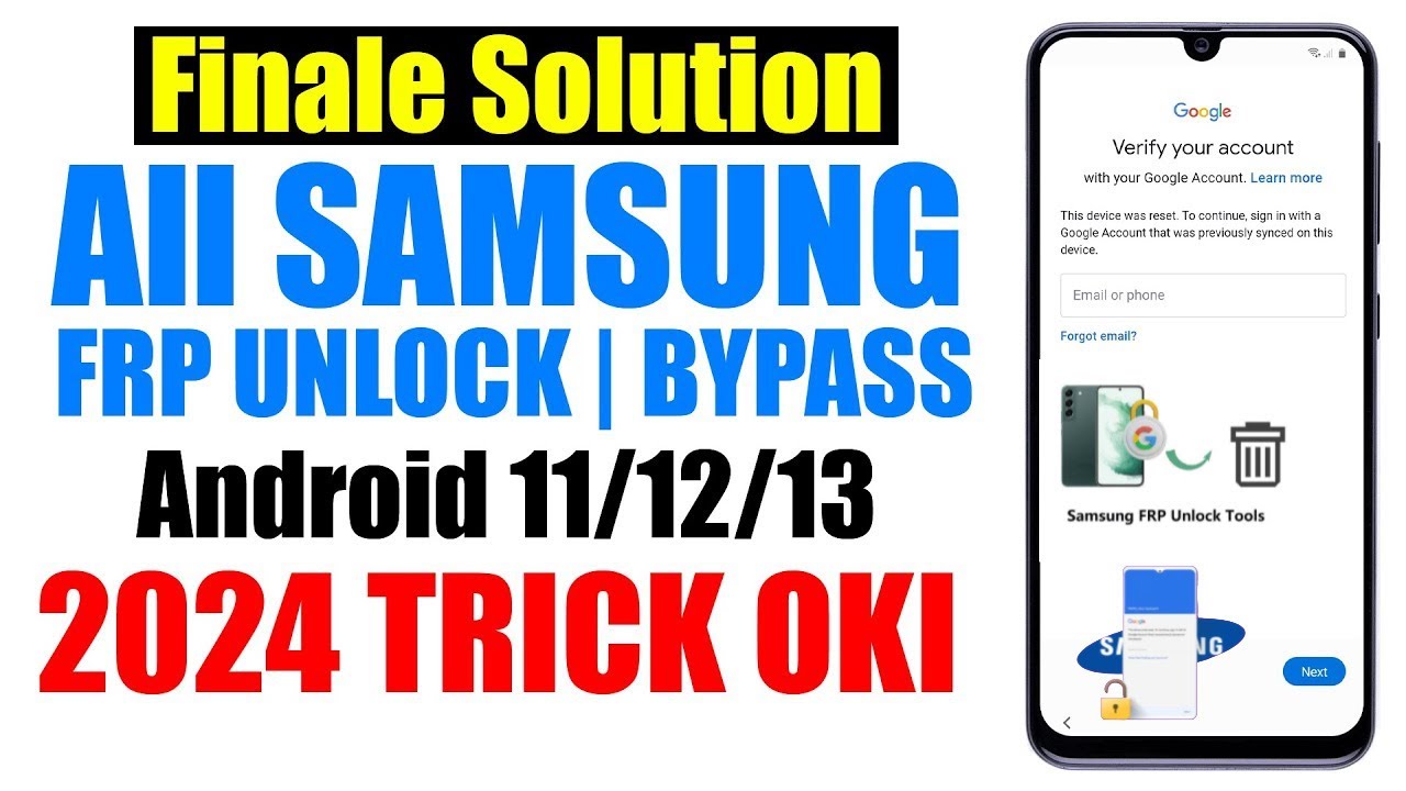 All Samsung FRP Bypass New Tool 2024 Adb Fail | Android 11/12/13 Zaid Tech - YouTube