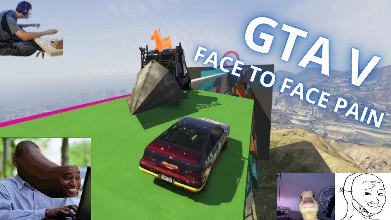 Extream Rage And Funny GTA V Face To Face Race - YouTube