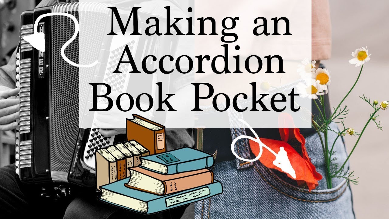 Making an Accordion Book Pocket - YouTube