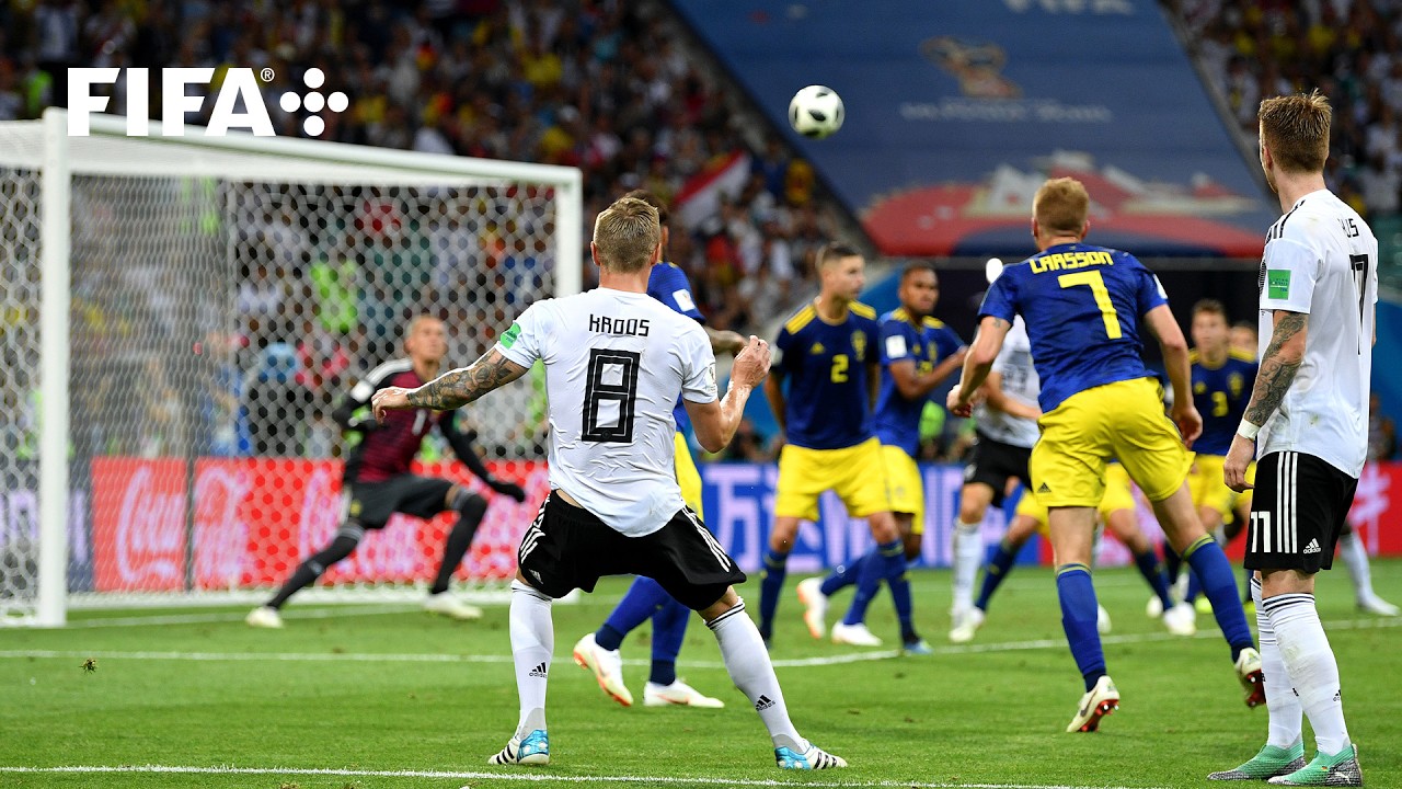 Toni Kroos's Game Winning Free-kick v Sweden | 2018 FIFA World Cup ...