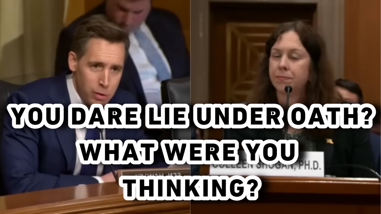 ‘You Lied Under Oath!’: Senator Hawley Goes Off on Nominee in Senate ...