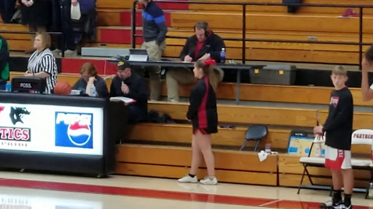 Clare singing the National Anthem at the Varsity Basketball game ...