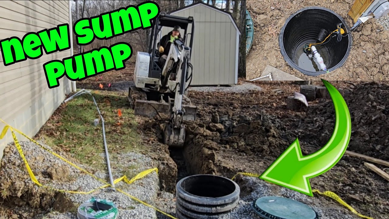 INSTALLING NEW SUMP PUMP SYSTEM (FULL PROJECT) - YouTube